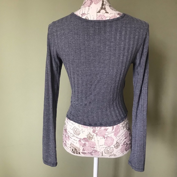 See You Monday | Tops | See You Monday Ribbed Cross Over Top | Poshmark